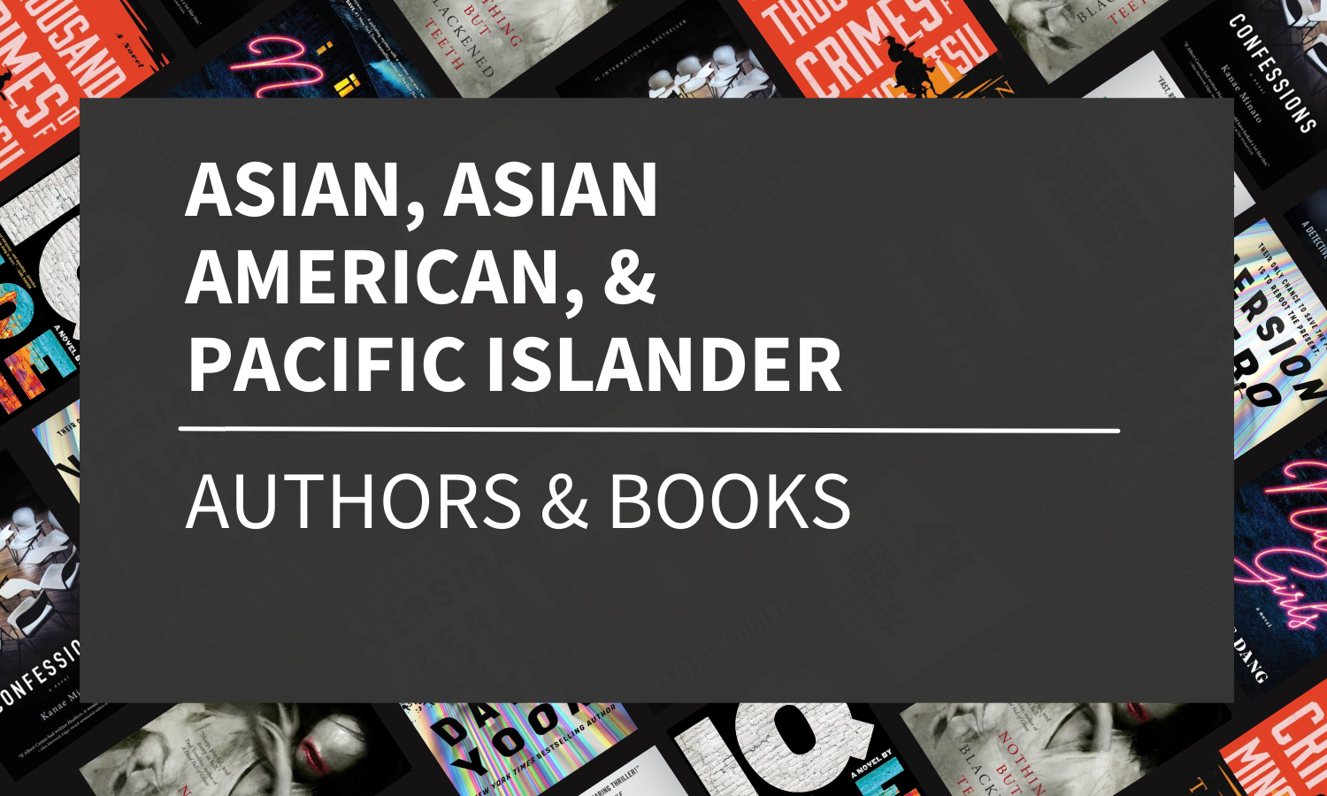 AAPI Crime Fiction | Novel Suspects